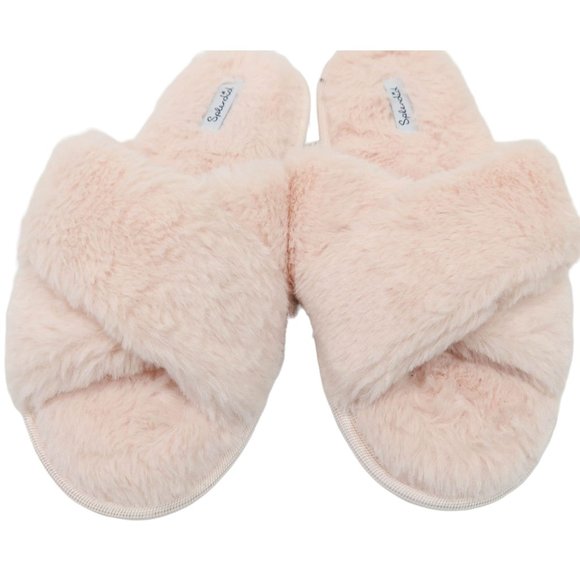 Splendid | Shoes | 425 Splendid Size Sm Pink Faux Fur Rubber Sole ...